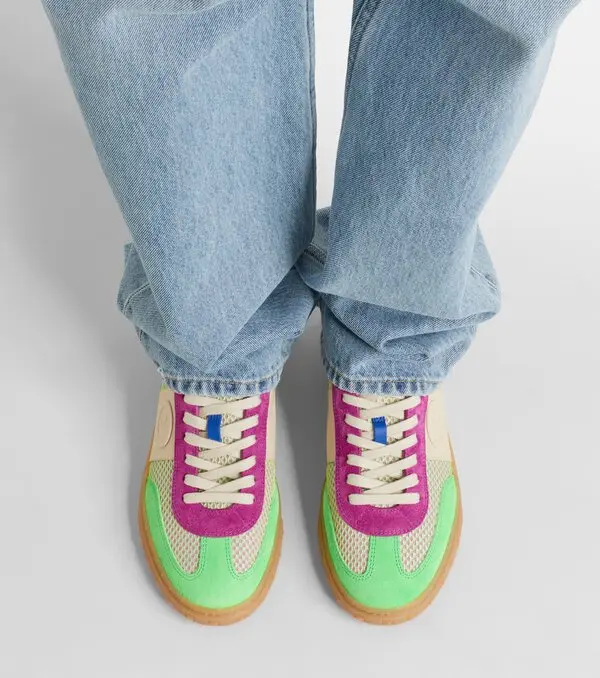 Valentino Garavani Upvillage Leather-trimmed Sneakers