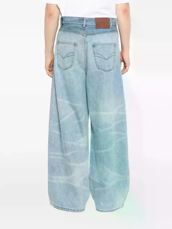FENG CHEN WANG Pattern Wide-leg Jeans
