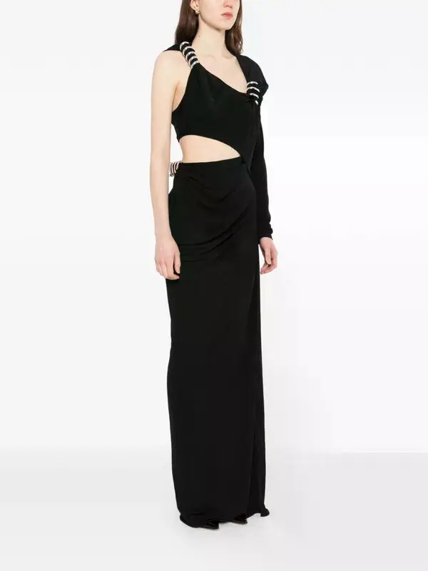 Christopher Esber Asymmetrical Torso Maxi Dress