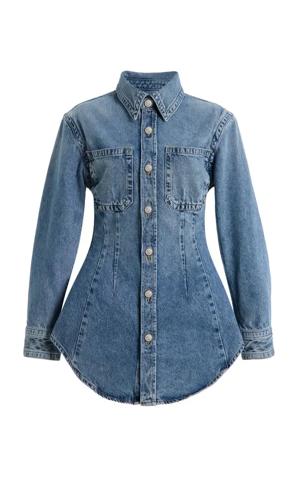 AGOLDE Wilma Denim Shirt - Medium Wash