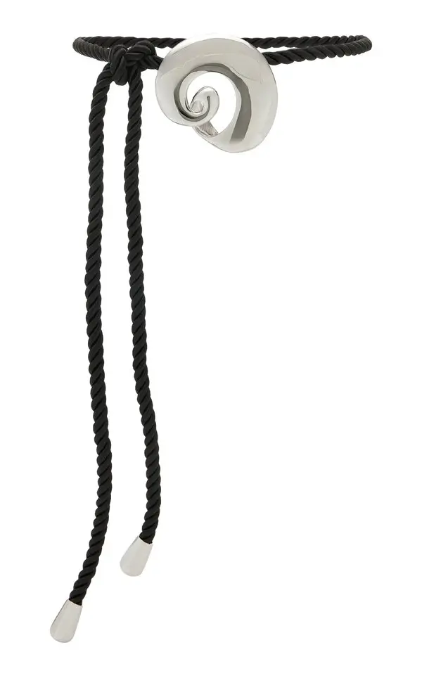 JASMIN SPARROW Spiral Belt With Twisted Cord - Black