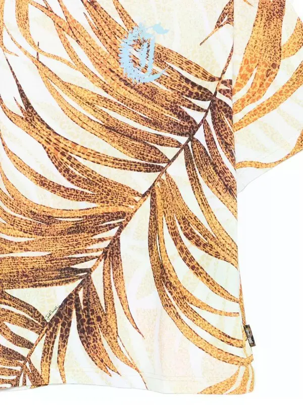 Just Cavalli Floral Print T-shirt - Neutrals