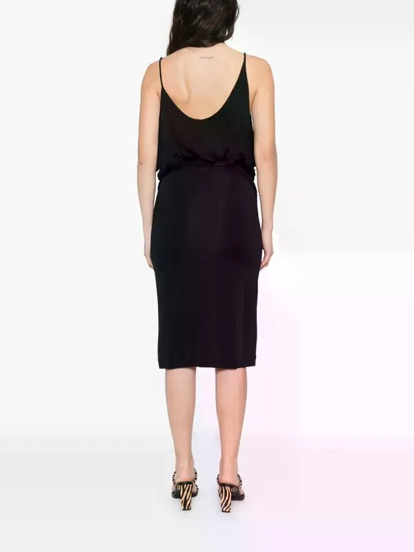 IRO PARIS Helia V-neck Split Midi Dress