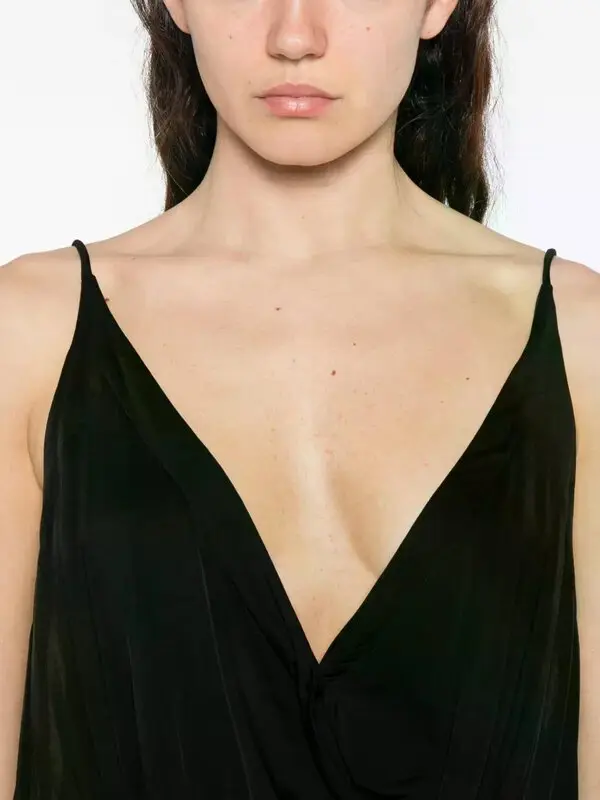 IRO PARIS Helia V-neck Split Midi Dress