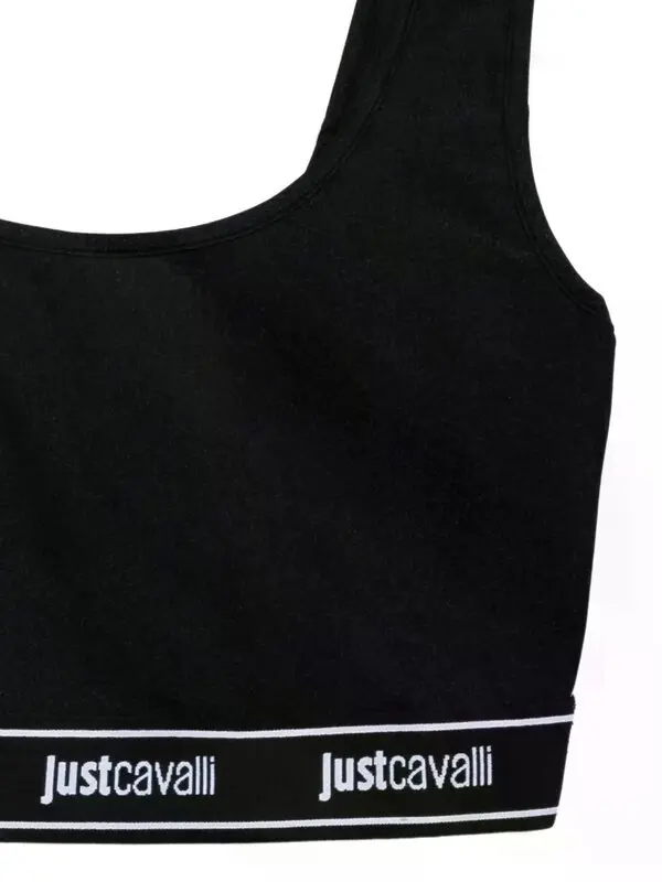 Just Cavalli Cropped Logo Band Top
