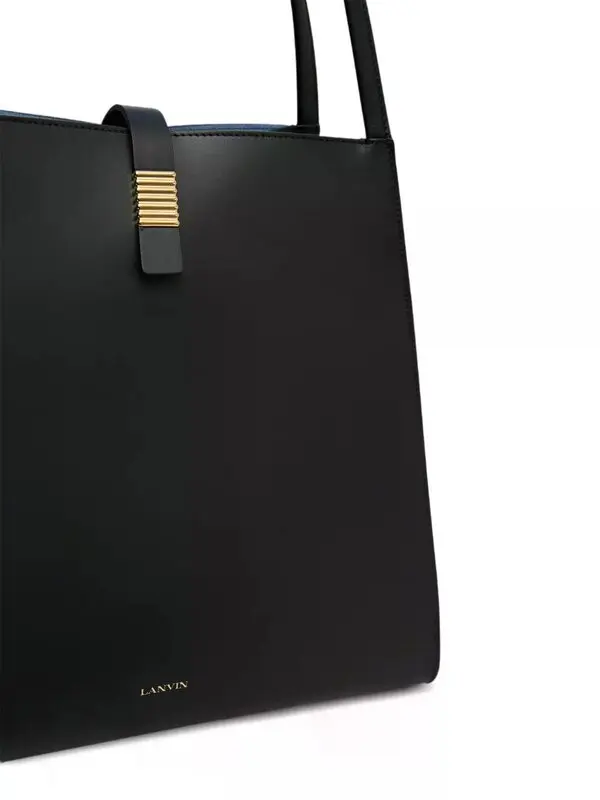 LANVIN Leather Shoulder Bag With Gold-tone Hardware