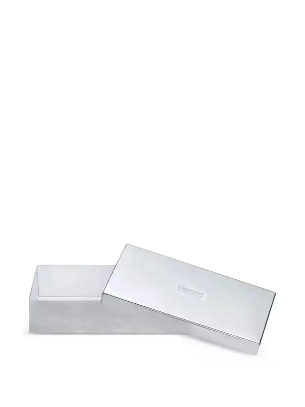 Supreme X Syuro Logo-debossed Tin Box - Silver