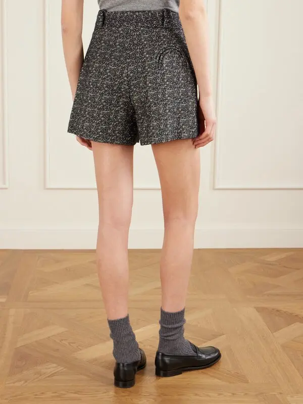 BLAZÉ MILANO Antalya Teke Cotton-blend Tweed Shorts