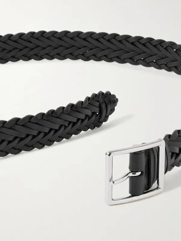 NILI LOTAN Nicola Braided Leather Belt