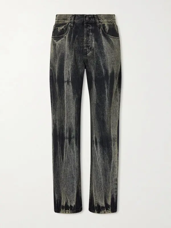 KALLMEYER Gabby Distressed High-rise Jeans - Black