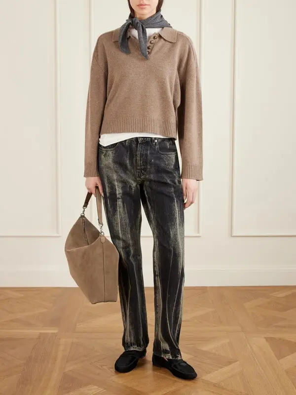 KALLMEYER Gabby Distressed High-rise Jeans