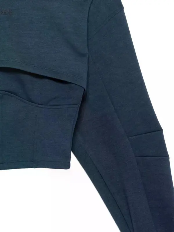 Patrizia Pepe Cropped Bustier Sweatshirt