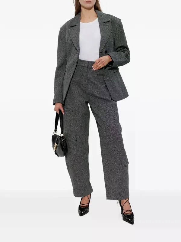 GANNI Long-sleeve Buttoned Blazer