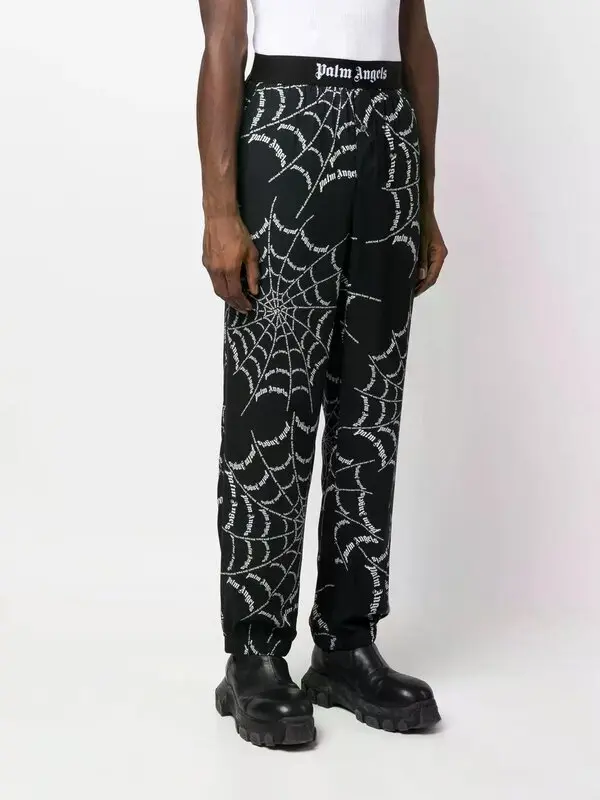 Palm Angels Spider Web Print Track Pants