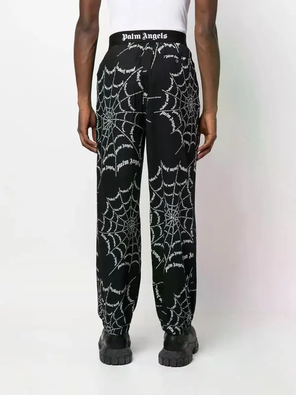Palm Angels Spider Web Print Track Pants
