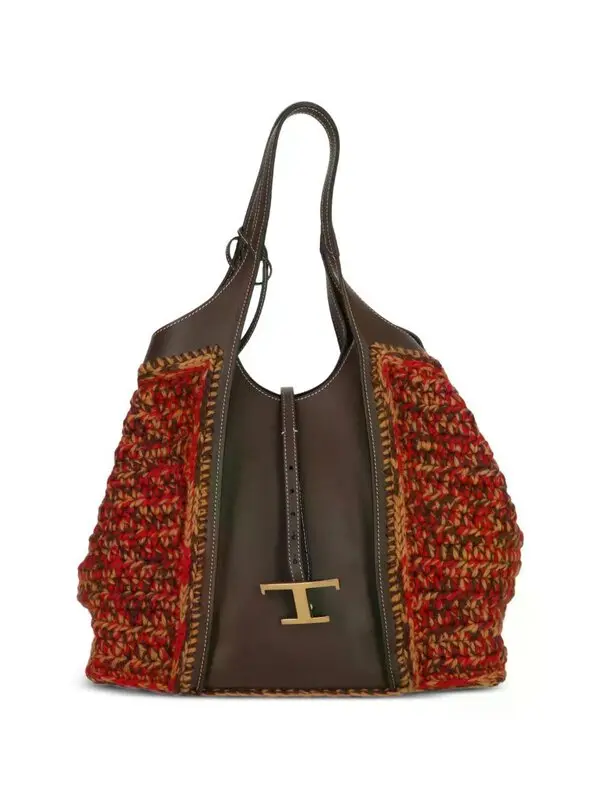TOD'S Leather-panel Tote
