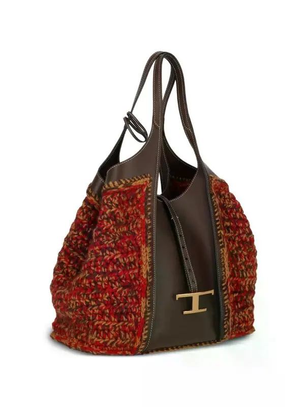 TOD'S Leather-panel Tote