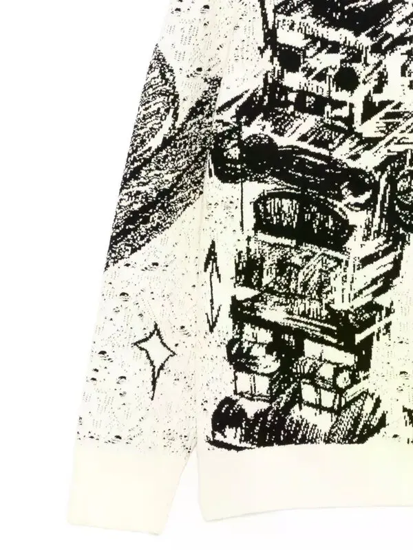CROQUIS Robot Print Sweater