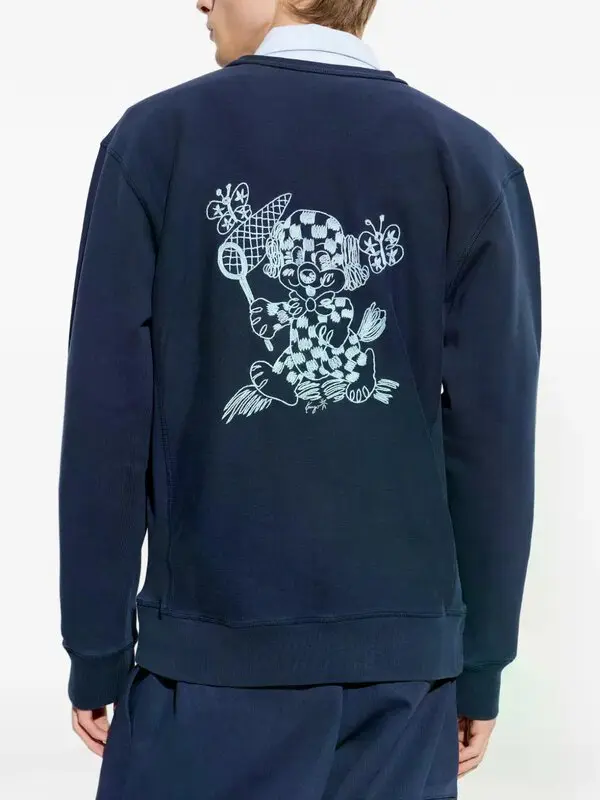 Kenzo Crewneck Sweatshirt With Cartoon Embroidery