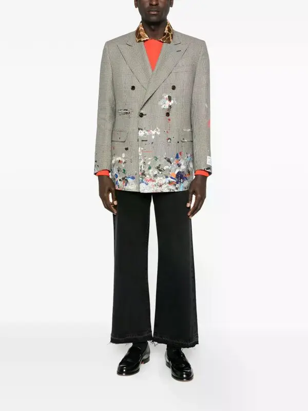 GALLERY DEPT. Frayed Hem Straight Leg Jeans