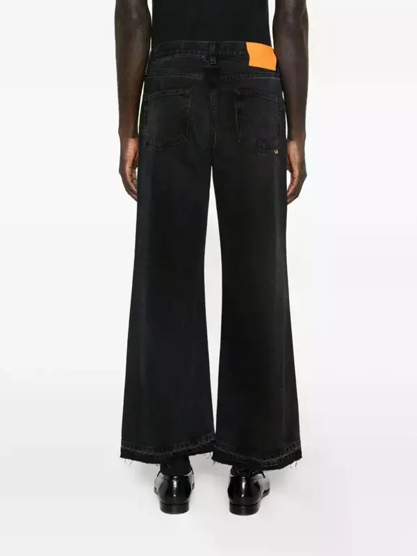 GALLERY DEPT. Frayed Hem Straight Leg Jeans