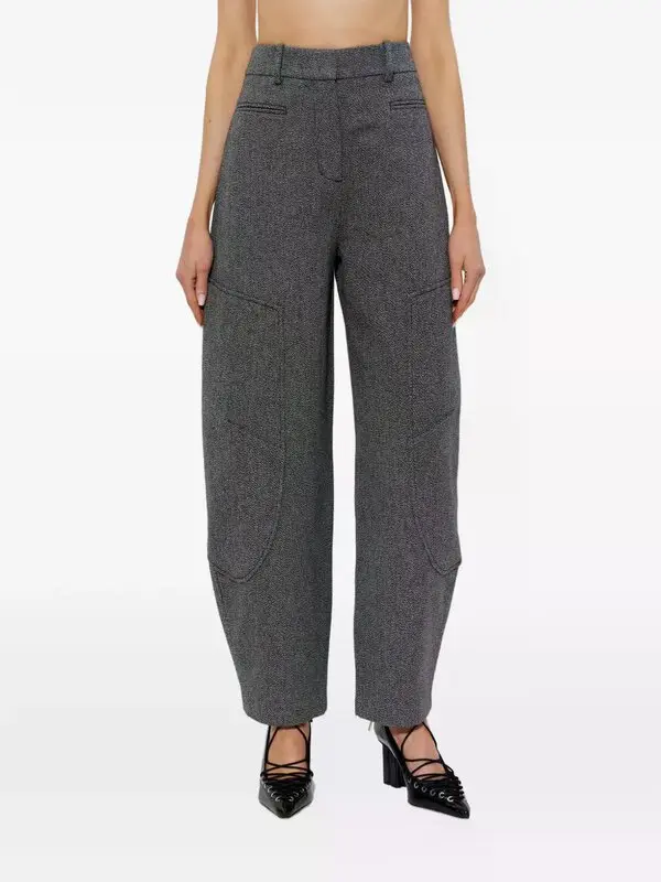 GANNI Paneled Pocket Trousers