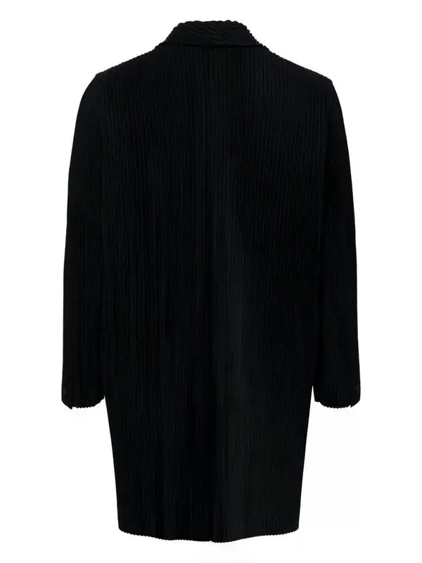 Issey Miyake Plissé-effect Coat
