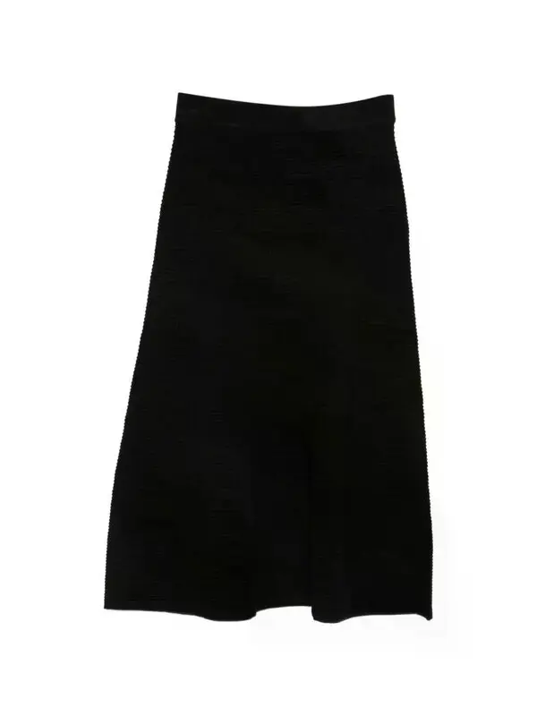 P.a.r.o.s.h Textured Knit A-line Midi Skirt