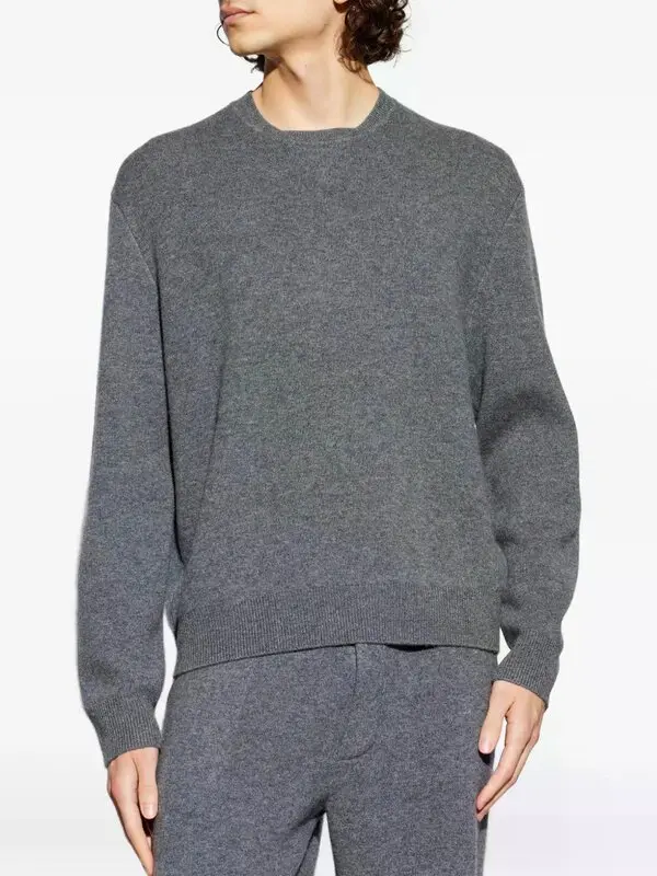 LISA YANG Edmond Ribbed Crew Neck Long Sleeve Pullover