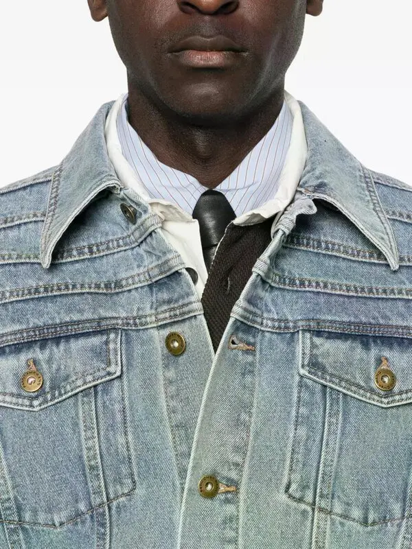 FENG CHEN WANG Denim Jacket With Panelled Construction