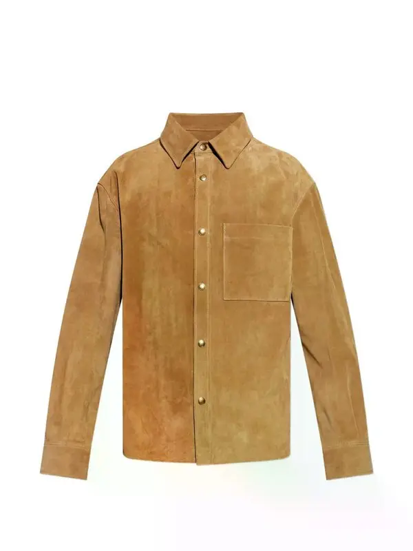 Alexander McQueen Button Leather Shirt