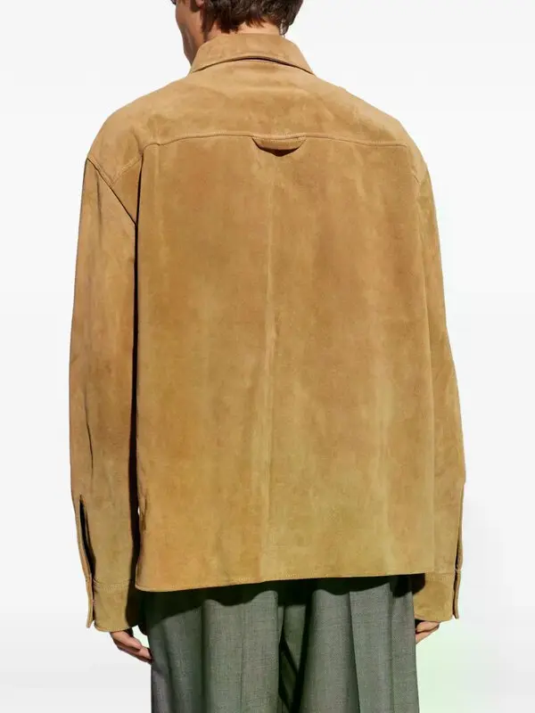 Alexander McQueen Button Leather Shirt