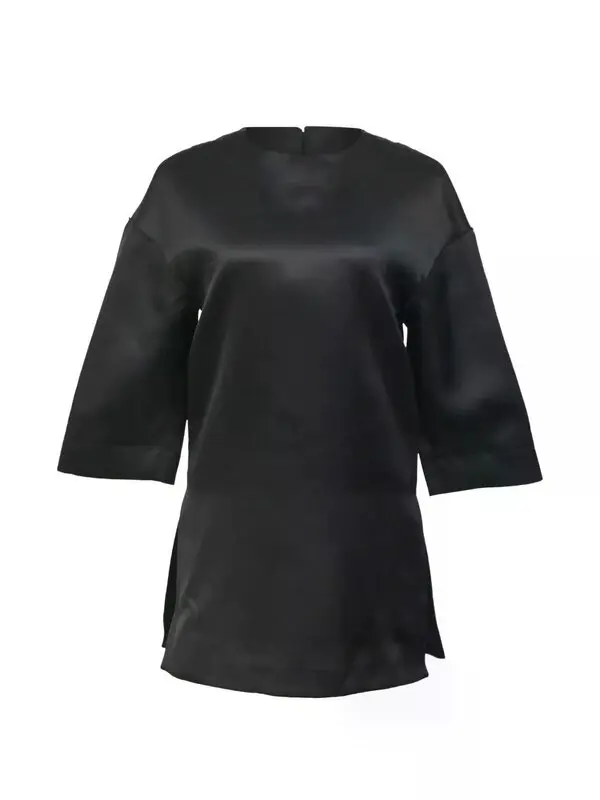 Celine Round Neck T-shirt With Side Slits