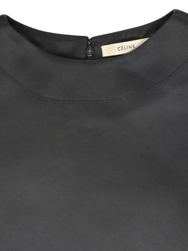 Celine Round Neck T-shirt With Side Slits