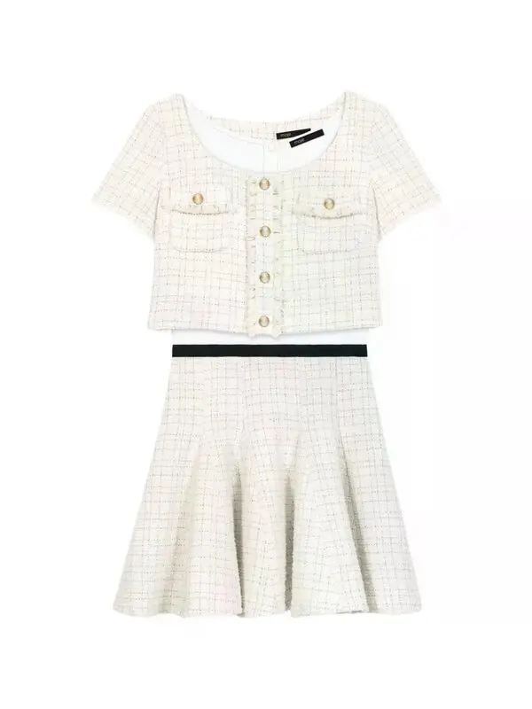 Maje Tweed-effect Shirt
