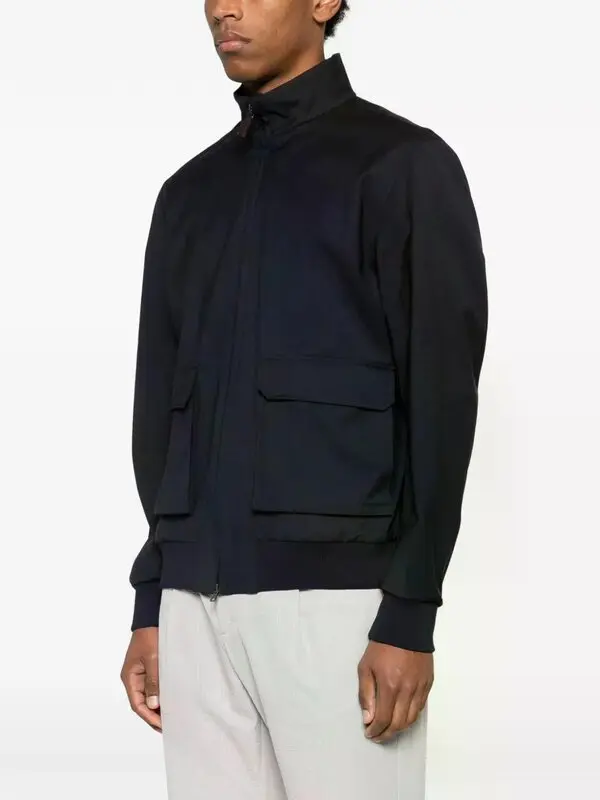 Herno Patch-pocket Bomber Jacket - Blue