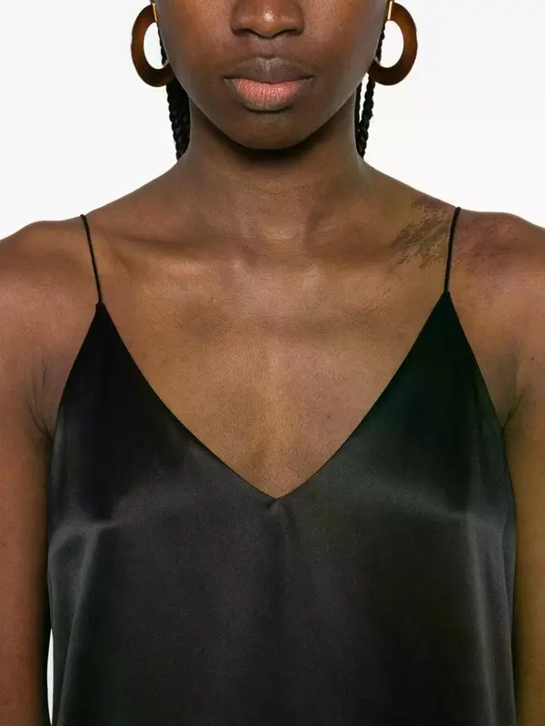 LISA YANG V-neck Slip Midi Dress