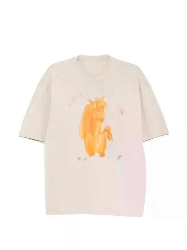 JNBY Pony-print T-shirt - Neutrals