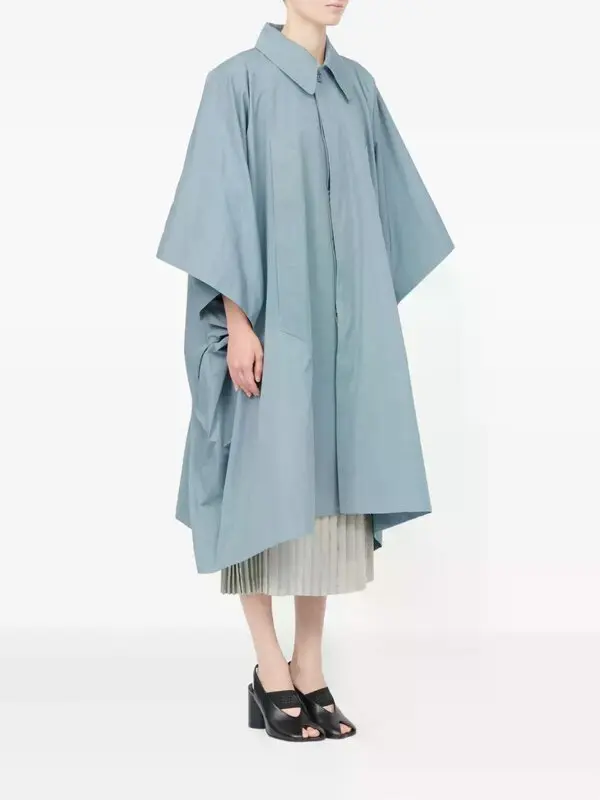 MAISON MARGIELA Collared Cape Coat - Blue