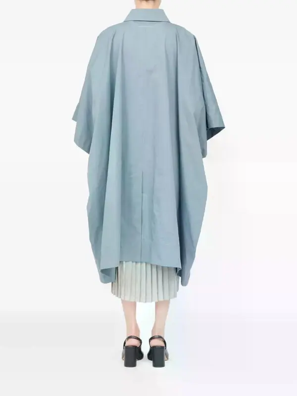 MAISON MARGIELA Collared Cape Coat - Blue