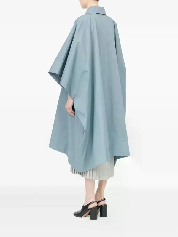 MAISON MARGIELA Collared Cape Coat - Blue