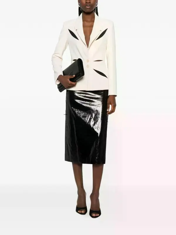 Elisabetta Franchi Cut-out Crêpe Jacket