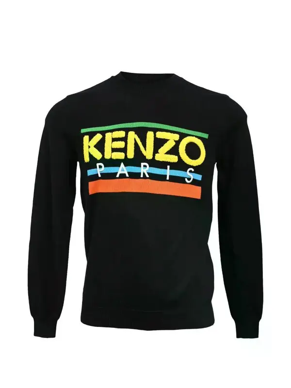 Kenzo Logo-intarsia Crew Neck Sweater