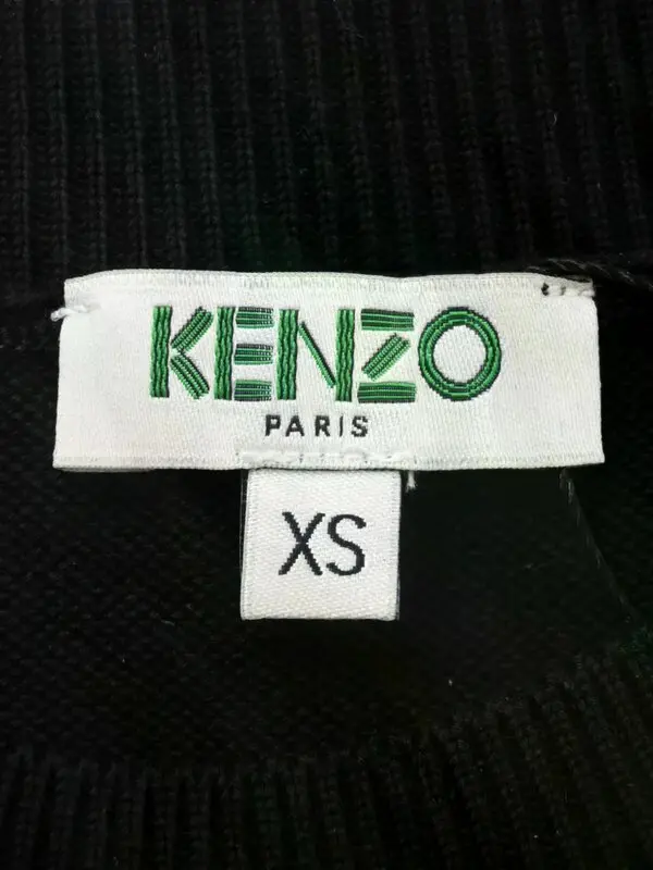 Kenzo Logo-intarsia Crew Neck Sweater