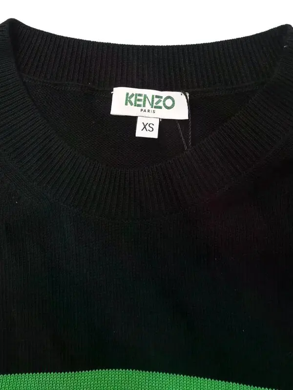 Kenzo Logo-intarsia Crew Neck Sweater