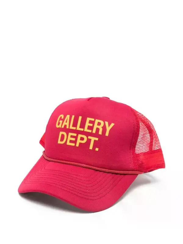 GALLERY DEPT. Logo Print Trucker Cap - Red