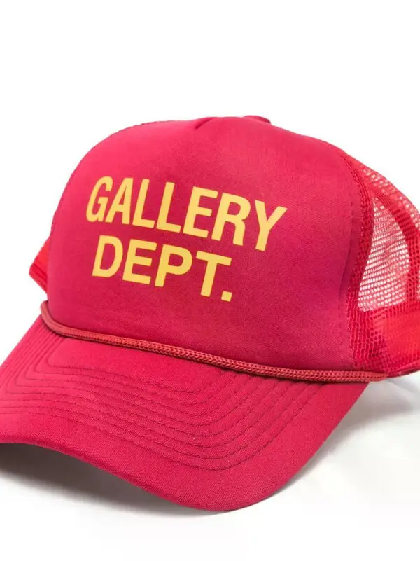 GALLERY DEPT. Logo Print Trucker Cap - Red