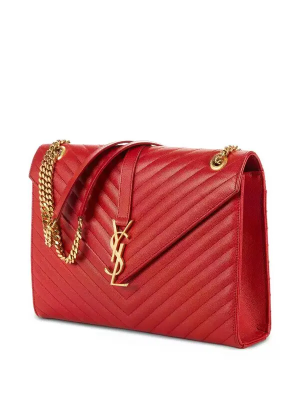 Saint Laurent Chevron-pattern Shoulder Bag