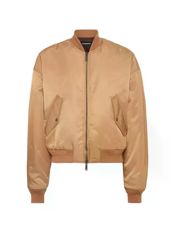 Dsquared2 Long-sleeve Furry Bomber Jacket