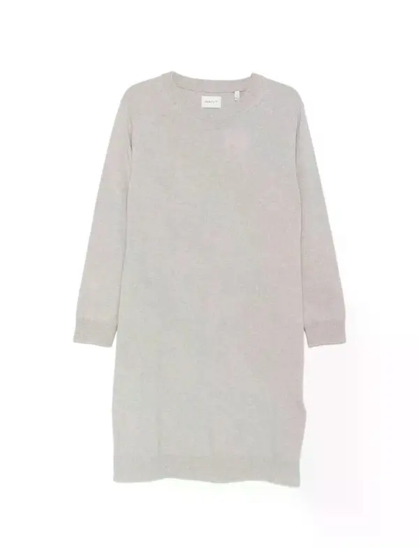Gant Crew-neck Midi Dress - Grey